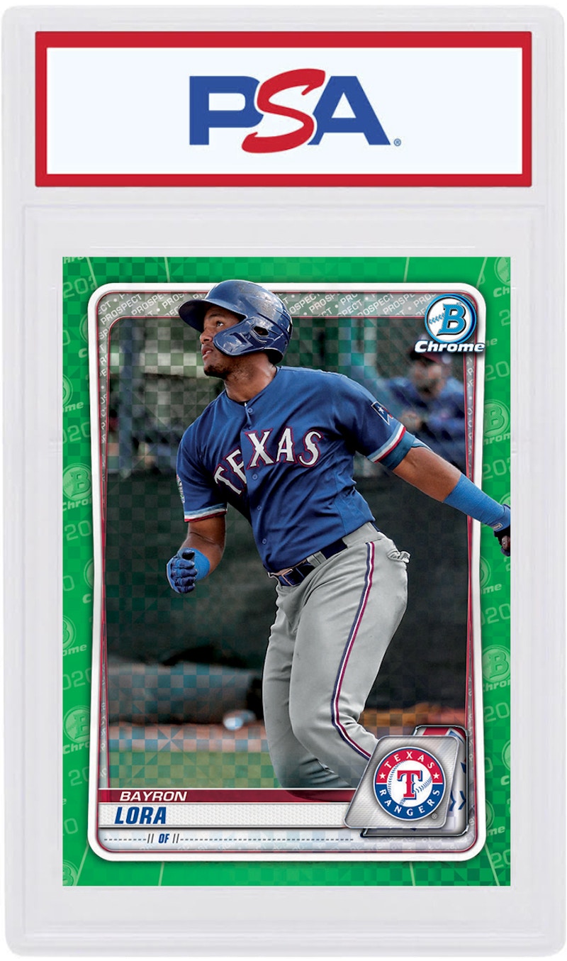 Bayron Lora 2020 Bowman Chrome X Green X-Fractor /31 #BCP-159 - 2020