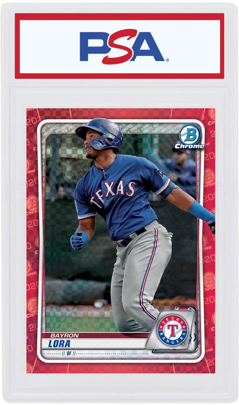 Bayron Lora 2020 Bowman Chrome X Red X-Fractor 1/1 #BCP-159 (PSA or BGS ...