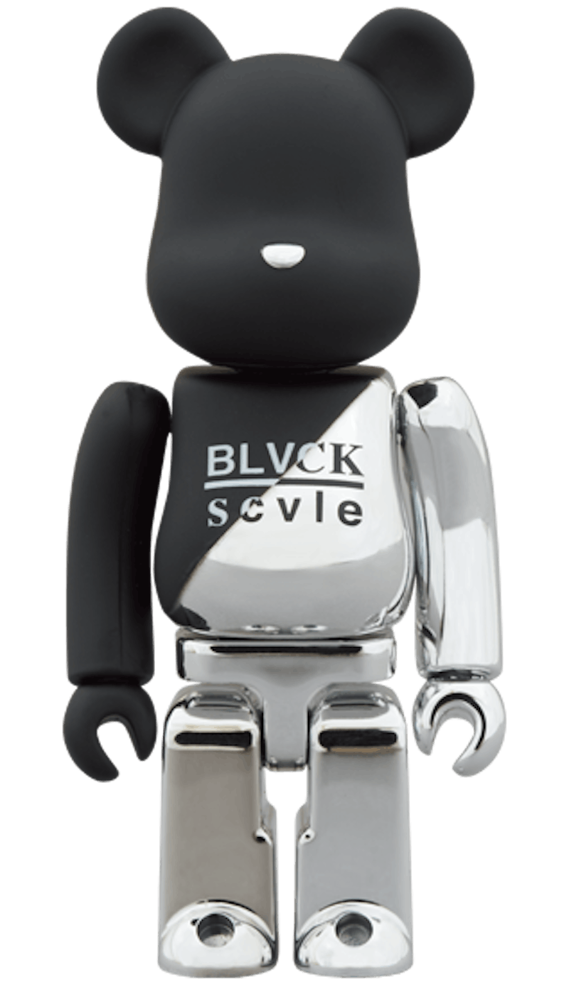 Bearbrick BLVCK SCALE x CLS 100% & 400% Set Silver/Black - US