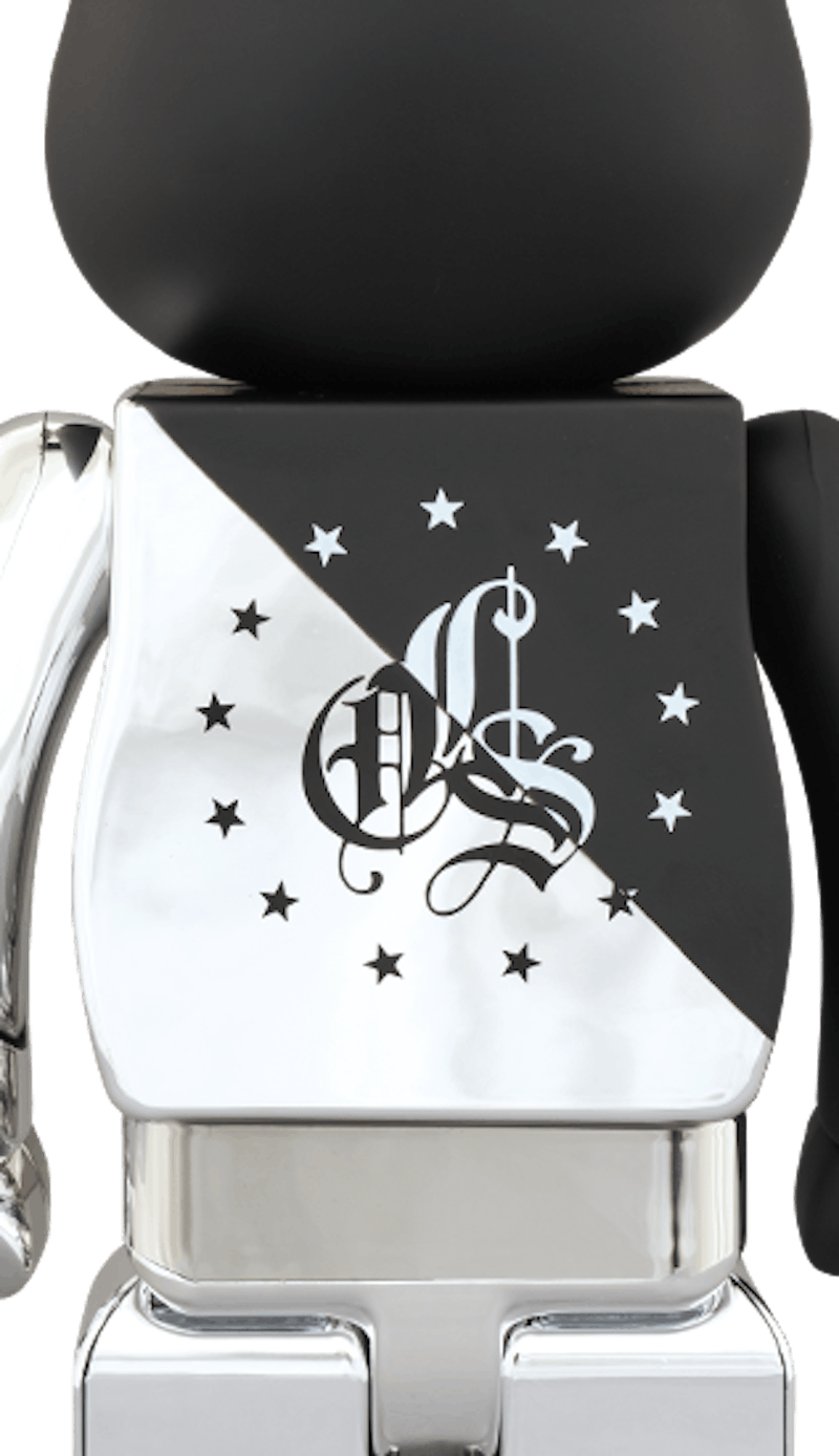 Bearbrick BLVCK SCALE x CLS 100% & 400% Set Silver/Black - US