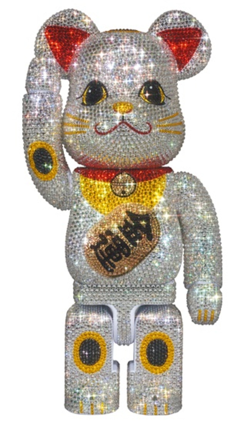 Bearbrick Crystal Decorate Lucky Cat 400% - US