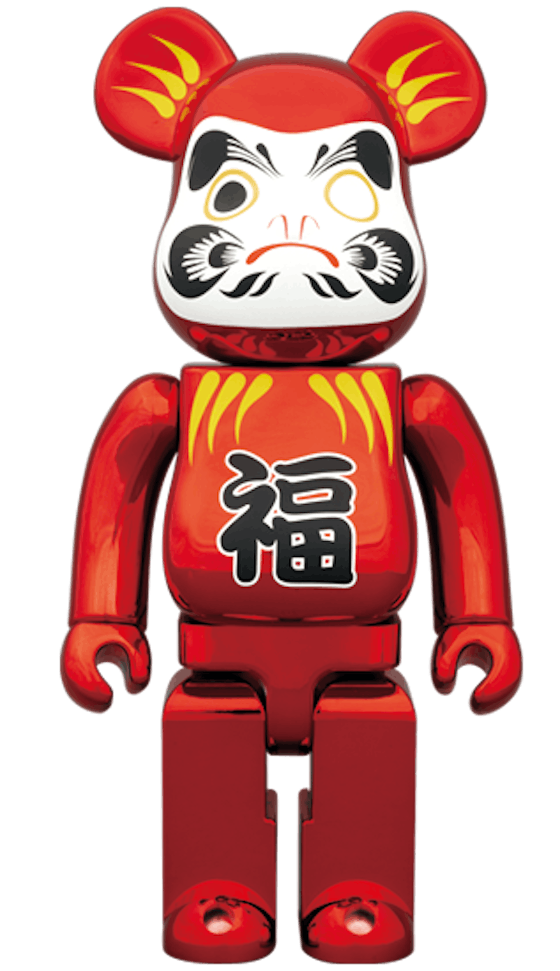 Bearbrick Daruma Red Plated 400% Red - 2012