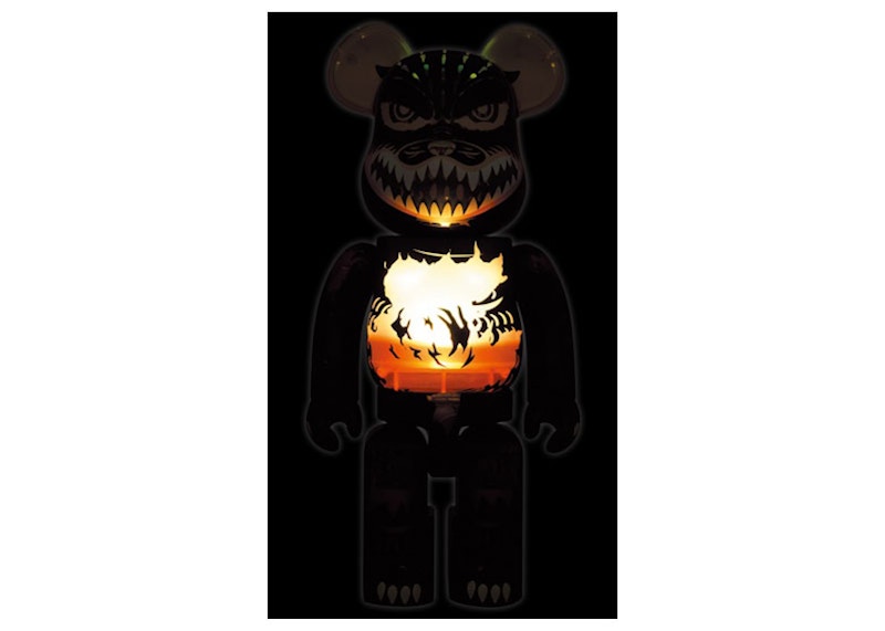 Bearbrick Godzilla VS Destoroyah: Godzilla (Meltdown) 400% Clear Yellow ...