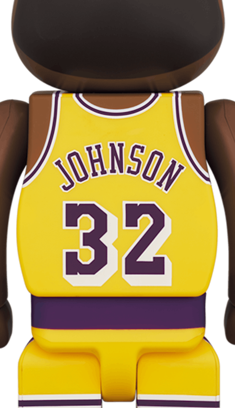 Bearbrick NBA Magic Johnson (Los Angeles Lakers) 100% & 400% Set - US
