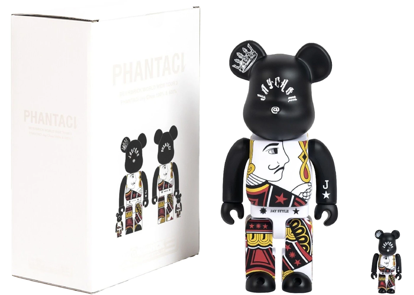 Bearbrick PHANTACi Jay Chou 100% & 400% Set - US Bearbrick PHANTACi Jay Chou 100% & 400% Set - US