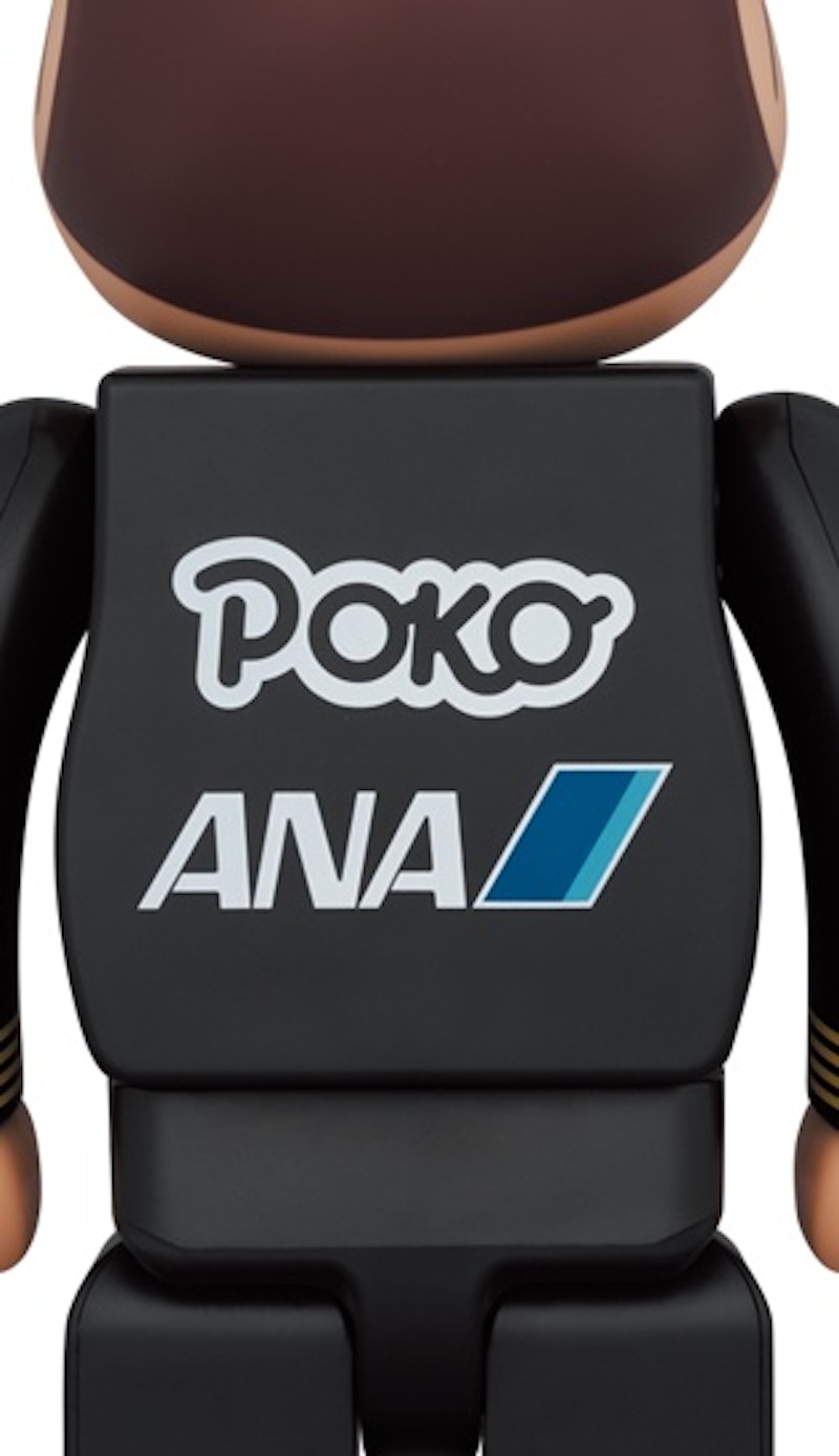 Bearbrick x ANA Original Poco-chan & Peko-chan Captain 100% & 400% Set ...