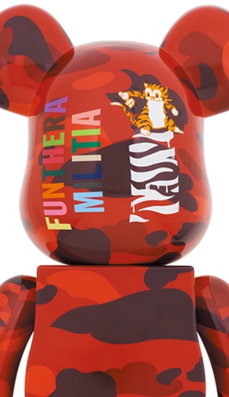 Bearbrick x BAPE Camo Tiger 1000% Red - US