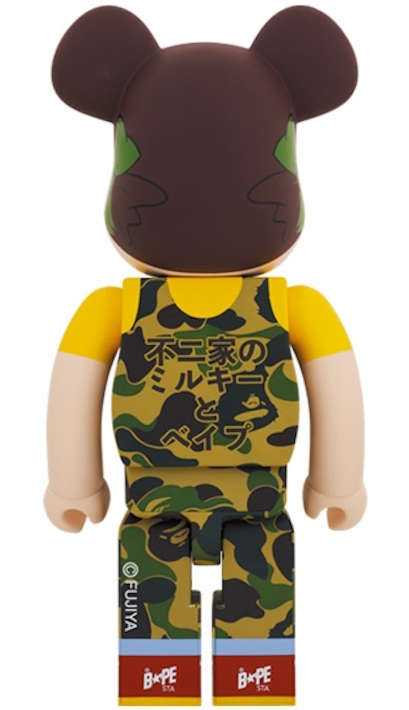 Bearbrick x BAPE Peko-chan 1000% Green Camo - US
