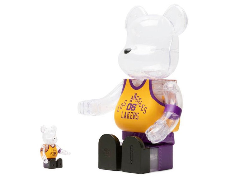Bearbrick x Bodega x NBA Worldwide Respect Los Angeles Lakers 100% ...