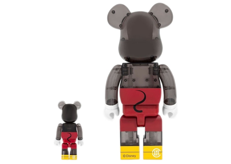 Bearbrick x CLOT x 3125C x Disney 3-Eyed Mickey Mouse 100% & 400% Set ...