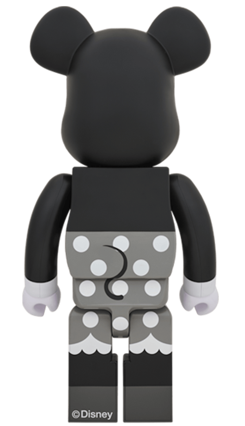 Bearbrick x Disney Minnie Mouse B&W Version 1000% Multi - US