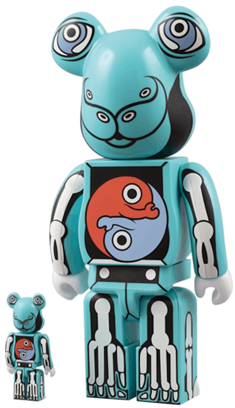 Bearbrick x Ron English 100% & 400% Set Blue - US