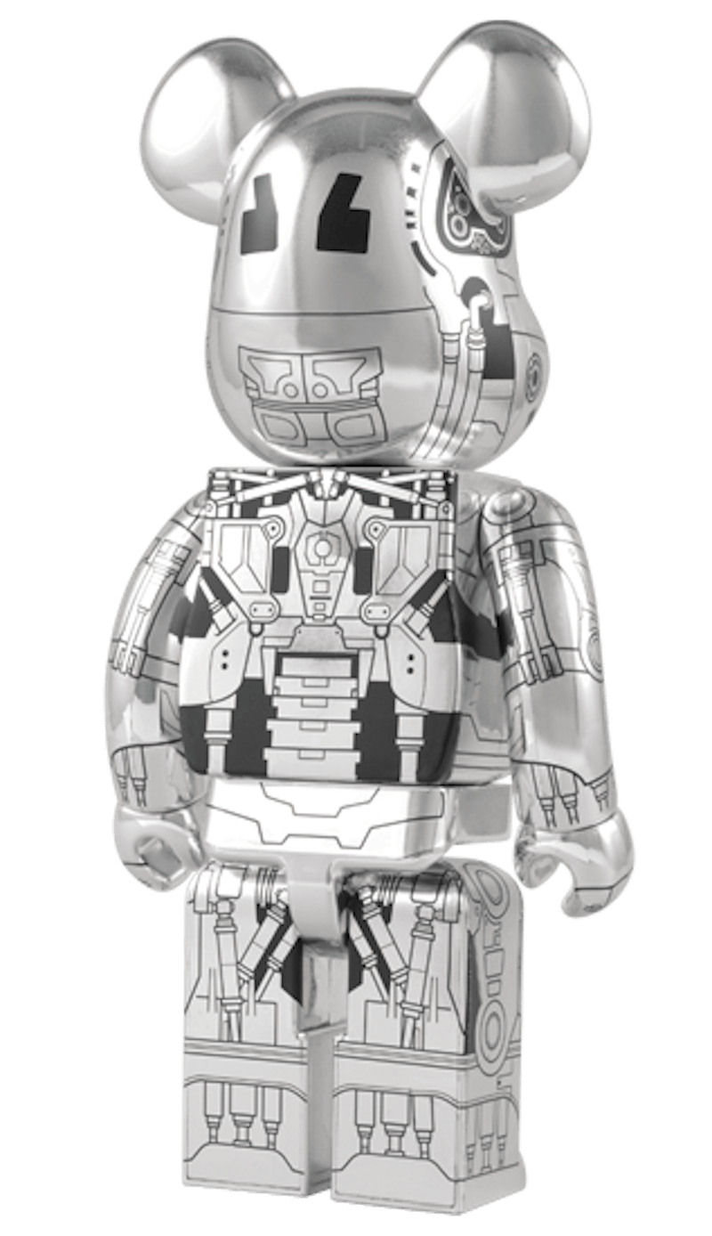 Bearbrick x Terminator T-RIP 400% Silver - US