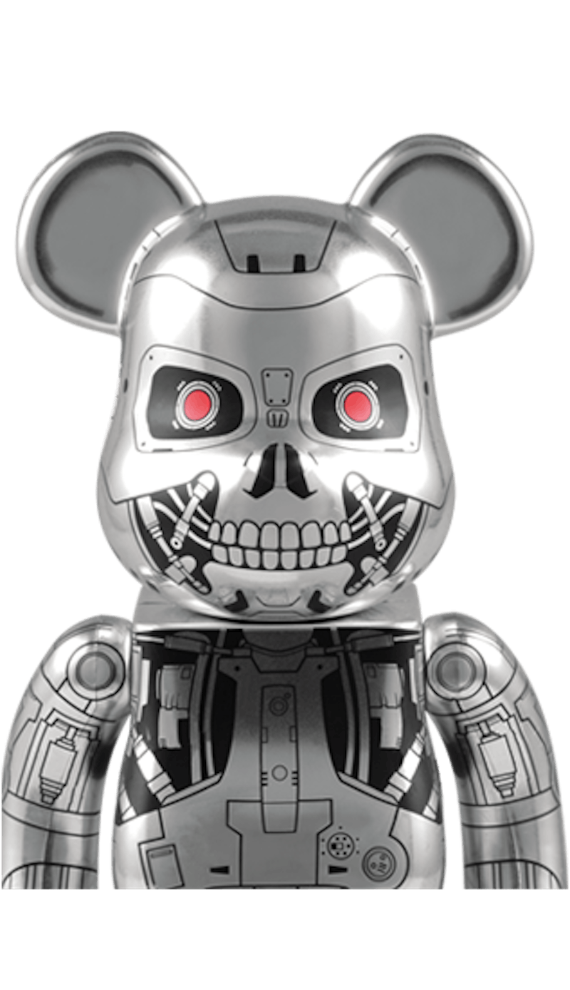 Bearbrick x Terminator T-RIP 400% Silver - US