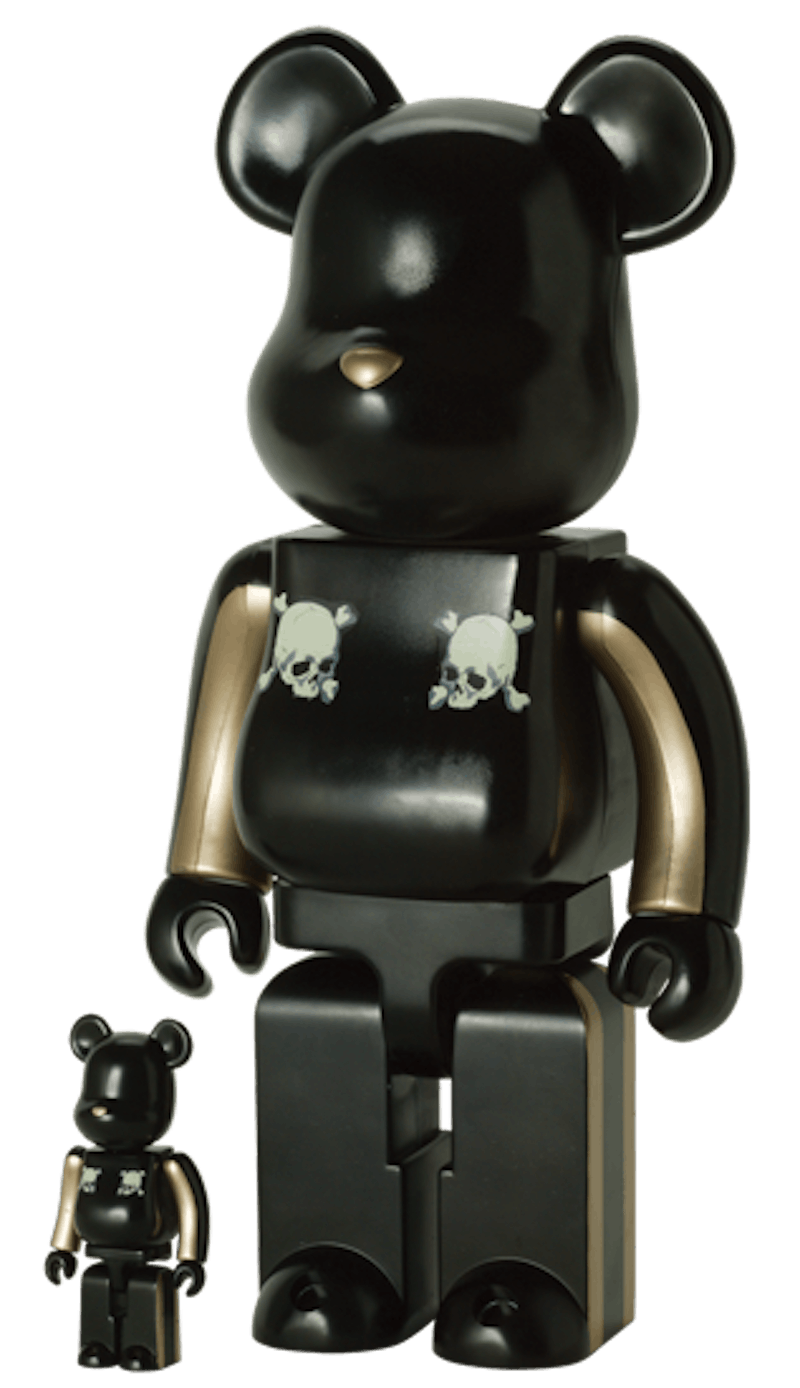 Bearbrick x mastermind JAPAN Halloween model 100% & 400% Set Black - 2004