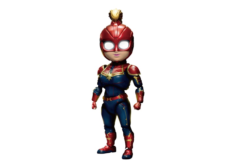 Beast Kingdom Captain Marvel Carol Danvers (Egg Attack Action) Figure - US