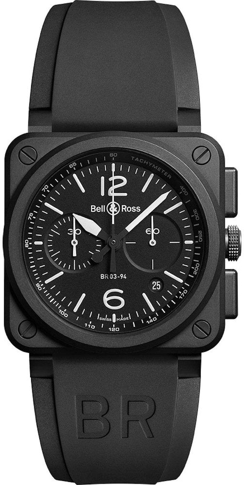 Bell and Ross Aviation BR0394-BL-ST-CA 42mm in Stainless Steel - KR