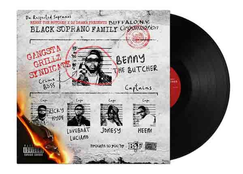 Benny The Butcher x DJ Drama The Respected Sopranos LP Vinyl Black - US