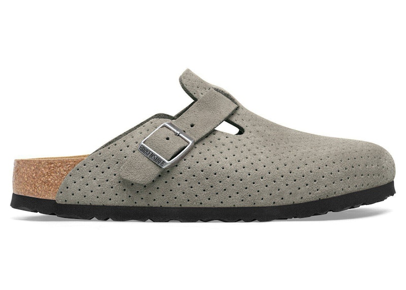 Birkenstock Boston Suede Embossed Dotted Stone Coin Men's - 1027040/ ...