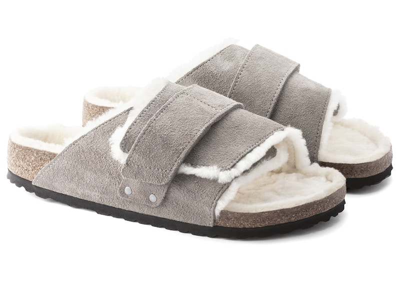 Birkenstock Kyoto Shearling Suede Stone Coin Men's - 1023197/1023280 - US