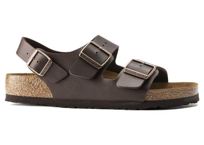 Birkenstock Milano Birko-Flor Dark Brown Men's - 0034701/0034703 - US