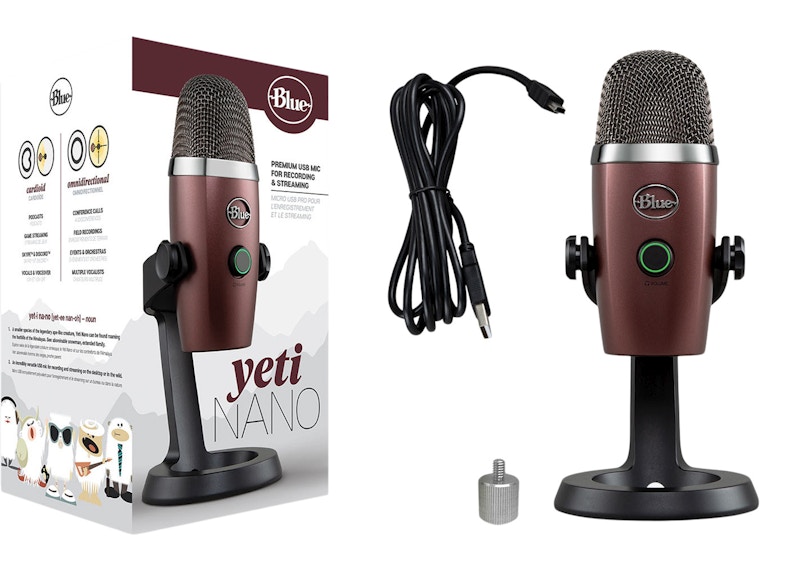 Blue Yeti Nano Premium Wired Multi-Pattern USB Condenser Microphone 988 ...