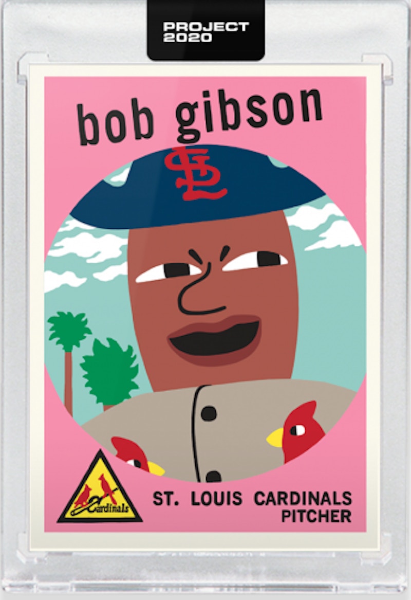 Bob Gibson 1959 Topps Project 2020 Keith Shore Artist Proof /20 #54 ...
