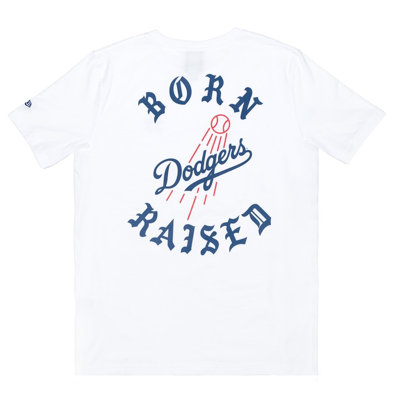 Born X Raised Los Angeles Dodgers LA Tee White Men's - FW19 - US