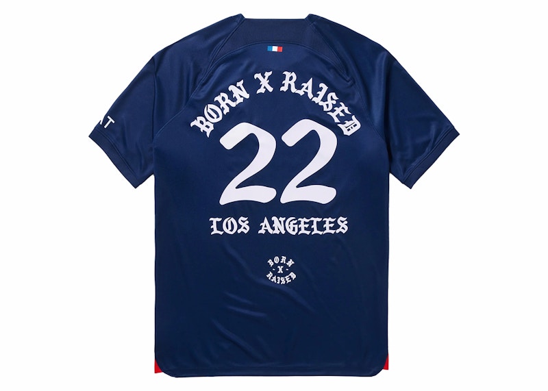 Born X Raised x PSG Los Angeles Jersey Navy Men's - SS24 - US