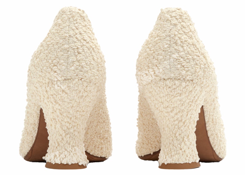 Bottega Veneta Bouclé Almond Pump 75 Off White (Women's ...