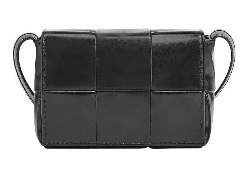 Bottega Veneta Candy Cassette Crossbody Bag Mini Intreccio Black in ...