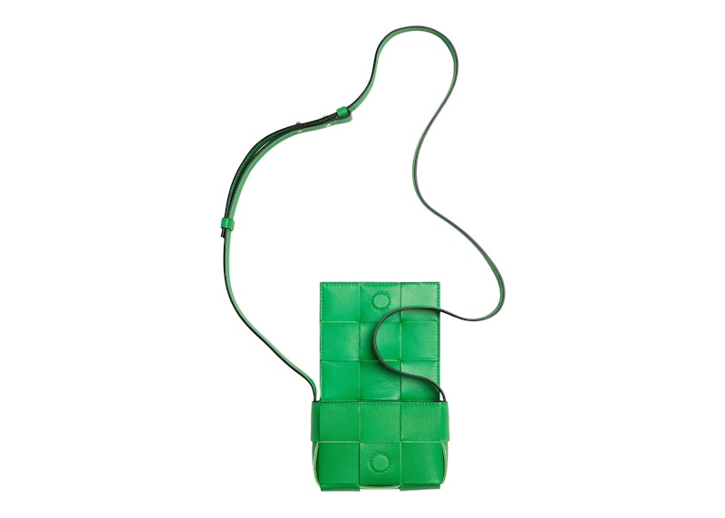 Bottega Veneta Candy Cassette Crossbody Bag Mini Intreccio Parakeet ...