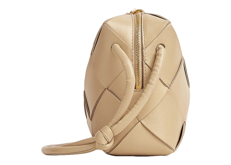 Bottega Veneta Cassette Camera Bag Small Intreccio Porridge in Lambskin ...