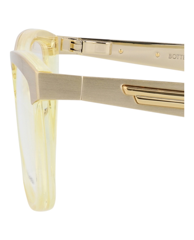 Bottega Veneta Cat Eye-Frame Metal Optical Frames Gold Gold Transparent ...