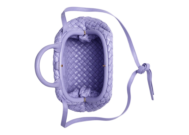 Bottega Veneta Handle Padded Intreccio Top Handle Mini Wisteria in ...