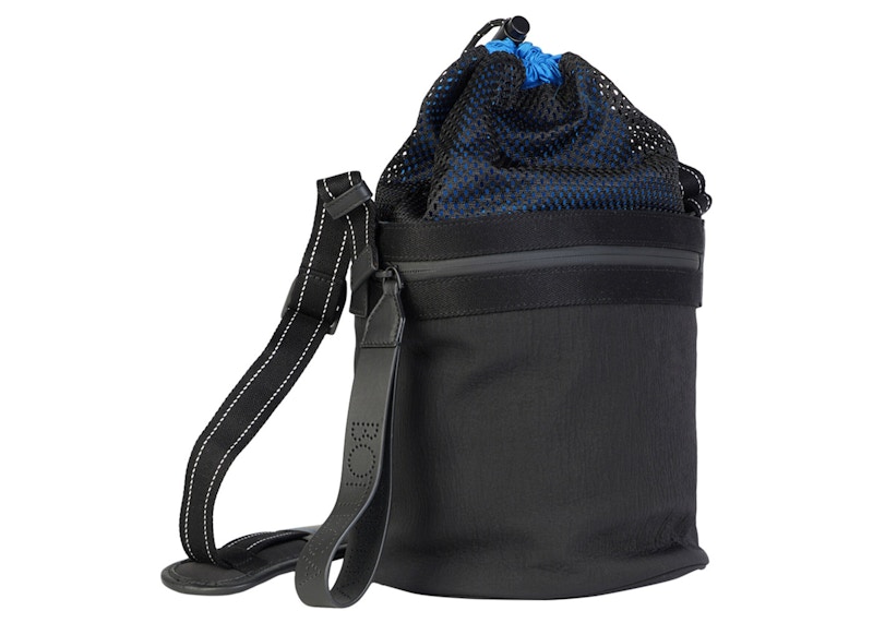 Bottega Veneta Nylon Bucket Bag Blue Multi in Polyamide/Polyester - US