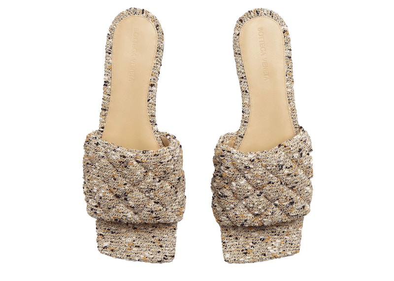 Bottega Veneta Padded Flat Sandal Camel Fabric (Women's) - 732402 V2KN0 ...