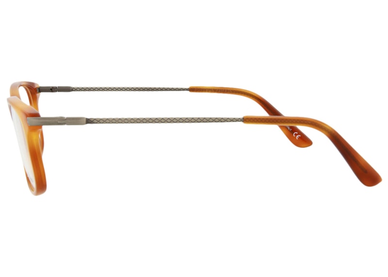 Bottega Veneta Square-Frame Acetate Optical Frames Havana/Silver ...