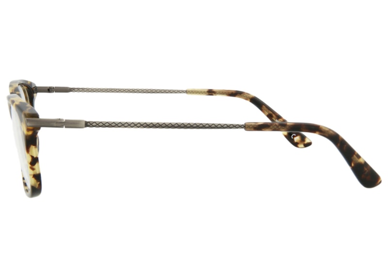 Bottega Veneta Square-Frame Acetate Optical Frames Havana/Silver ...