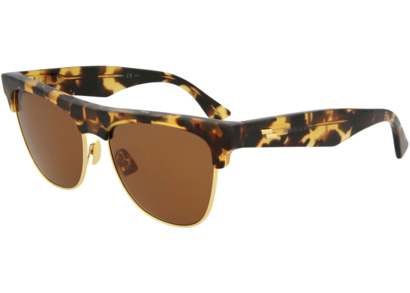 Bottega Veneta Square Sunglasses Havanahavana Brown Bv1003s 30007850 002 In Acetate Gb
