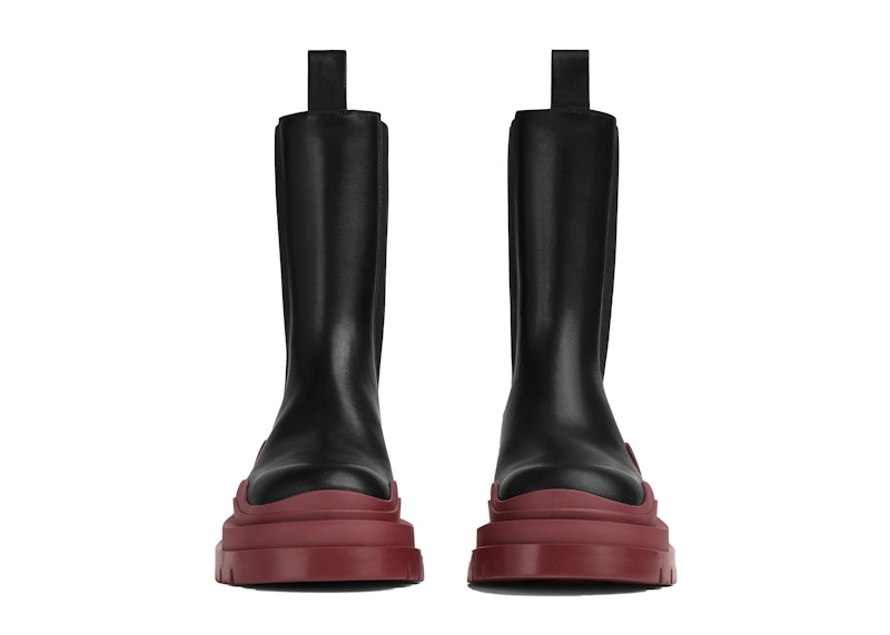 Bottega Venetta Tire Boot Black Maroon - 630297 VBS50 1507 - US