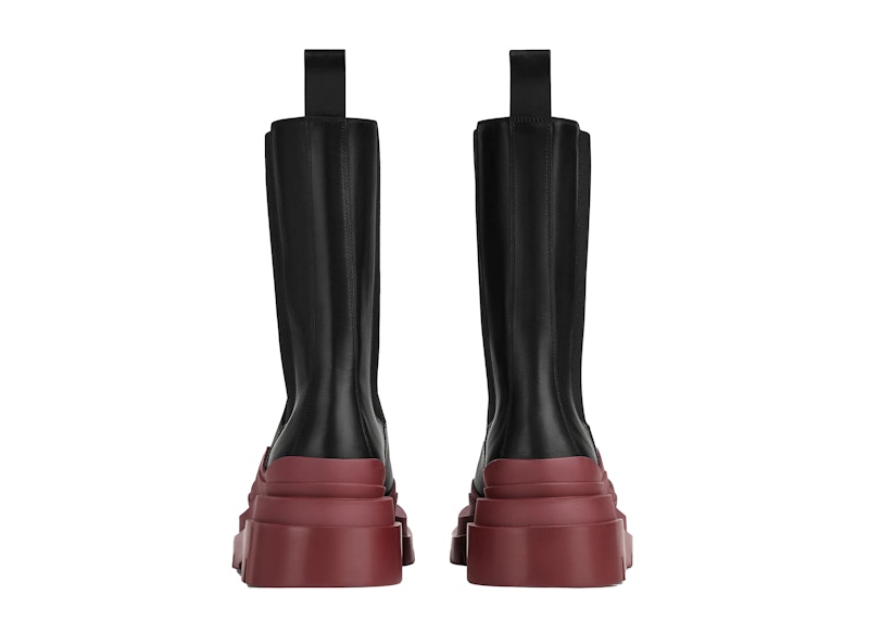 Bottega Venetta Tire Boot Black Maroon - 630297 VBS50 1507 - US