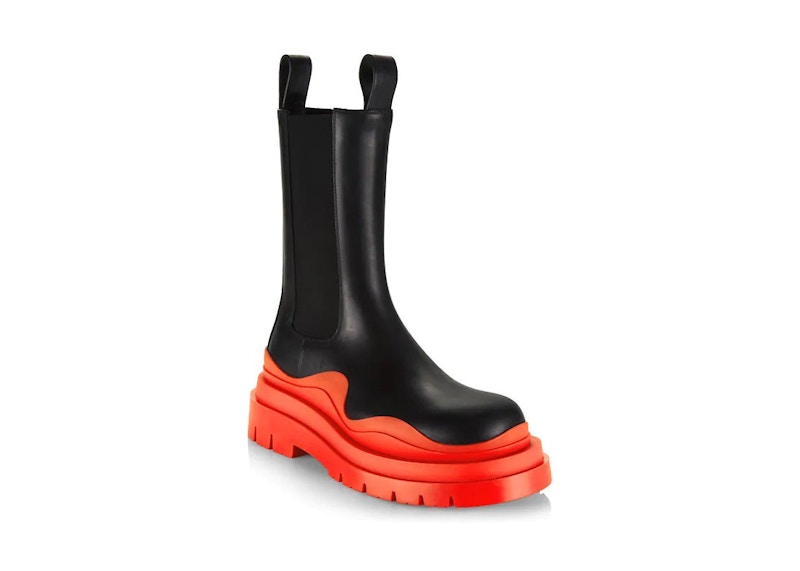 Bottega Venetta Tire Boot Black Orange - 630297 VBS50 1487 - US