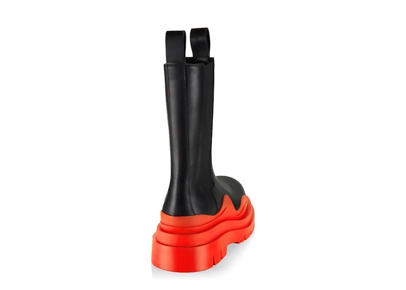 Bottega Venetta Tire Boot Black Orange - 630297 VBS50 1487 - US
