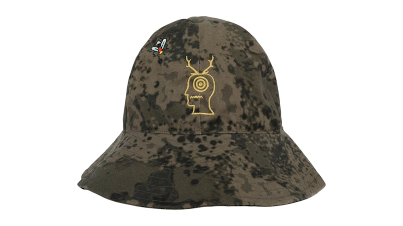 Brain Dead x South2 West8 Fishing Bucket Hat Grey Men's - SS25 - US