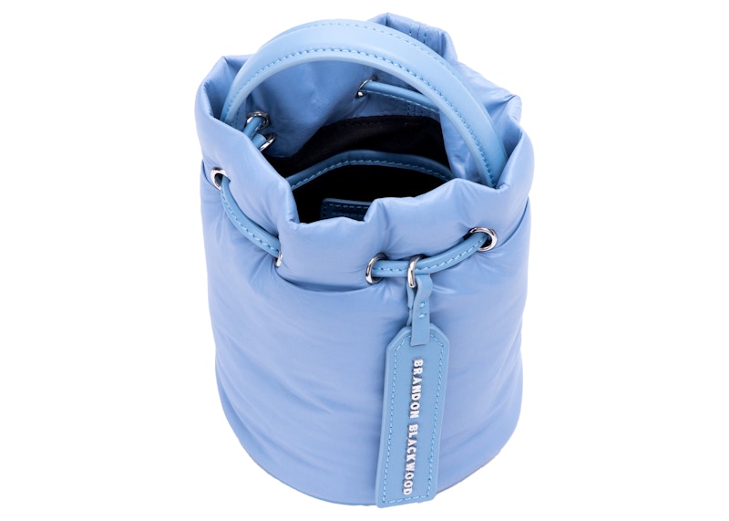 Brandon Blackwood Kamal Bucket Bag Puffer Baby Blue in Nylon/Leather ...