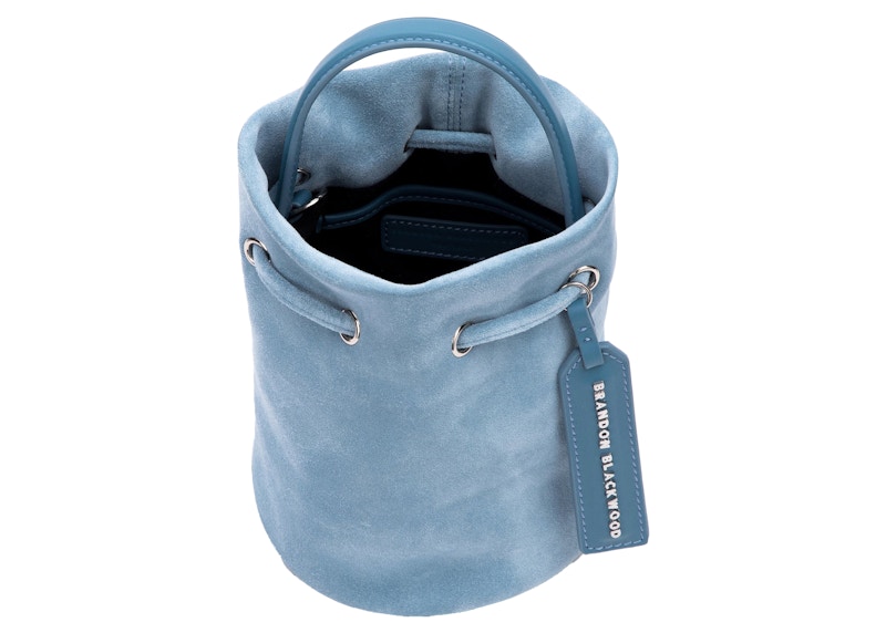 Brandon Blackwood Kamal Bucket Bag Suede Blue in Suede Leather with ...