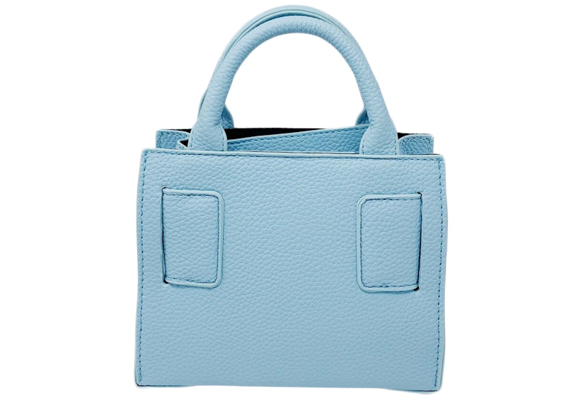 Brandon Blackwood Kuei Bag Powder Blue in Vegan Leather with Silver ...
