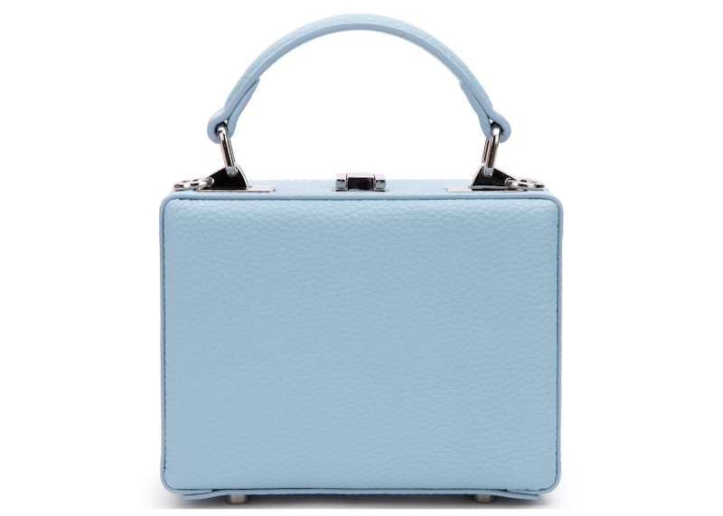 Brandon Blackwood Mini Kendrick Trunk Powder Blue in Vegan Leather with ...
