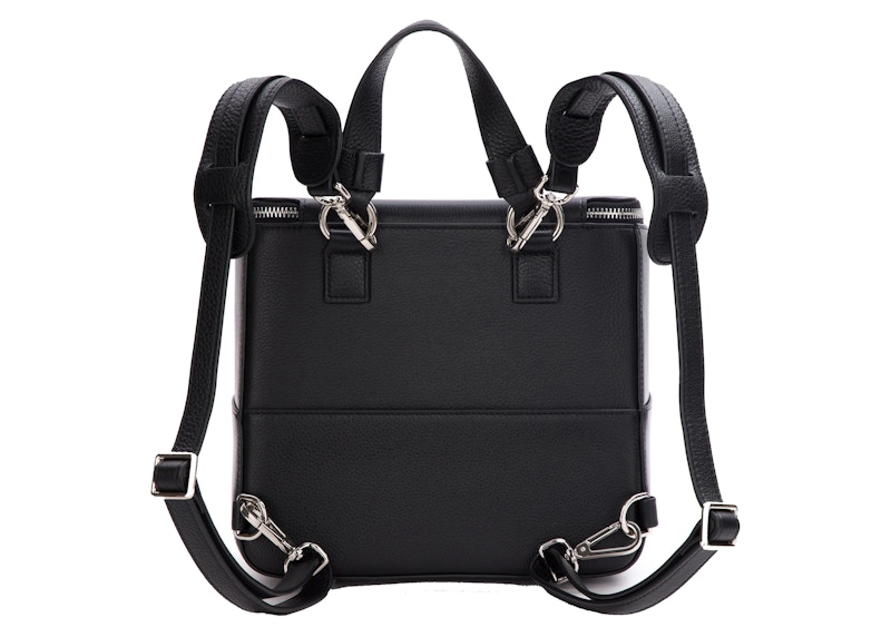 Brandon Blackwood Portmore Backpack Black in Leather with Silver-tone - US